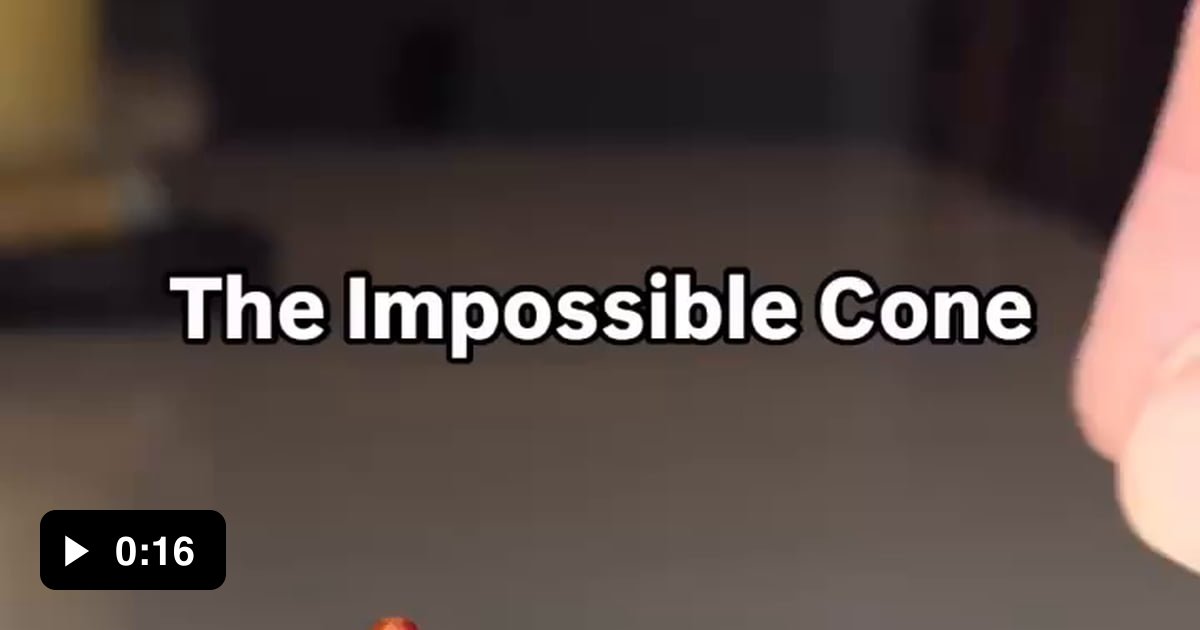 The impossible cone - 9GAG