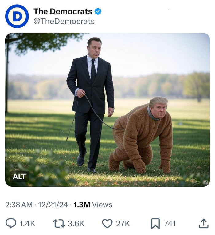 Yes, this is the official Democratic Party Twitter account. - 9GAG