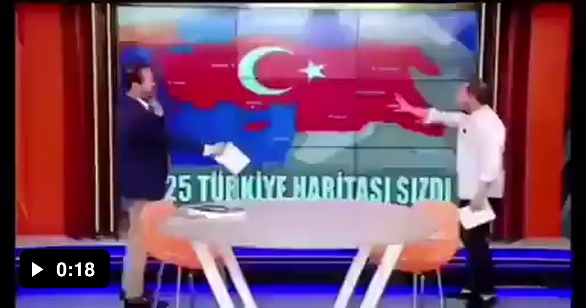 Turkish TV is talking about a future map of Turkey's expansion for 2025 ...