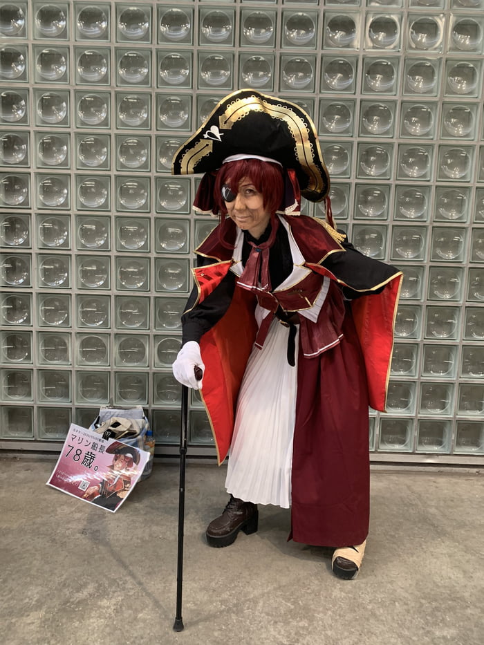 Perfect old Sencho Houshou Marine by @lemon_j_d_c in HoloExpo 24 - 9GAG