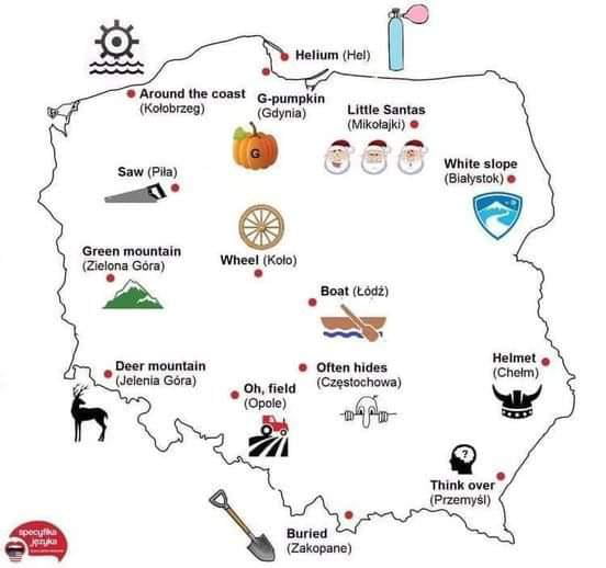 Polish City Names Translated Into English 9GAG Polish City Names Translated Into English 9GAG