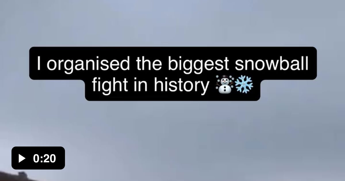 Imagine being in the biggest snowball fight, this looks like so much ...