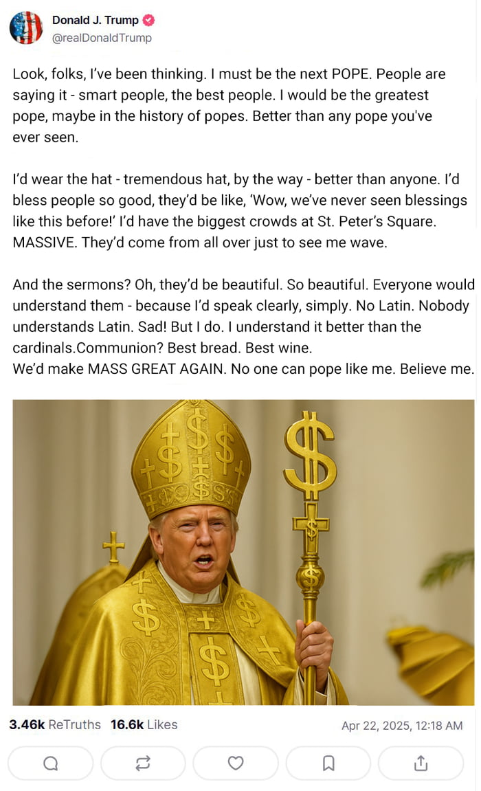 Pope Trump - 9GAG
