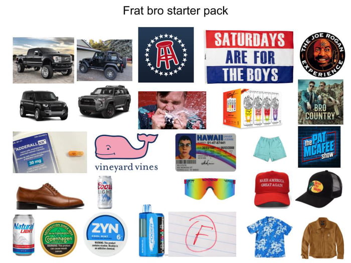 Frat bro starter pack - 9GAG