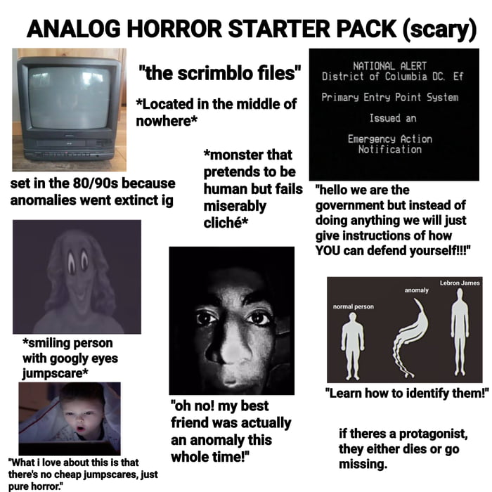 Analog Horror Starter Pack - 9GAG