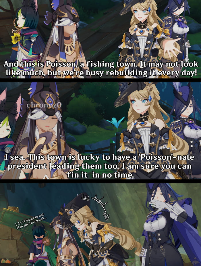 Cyno visits Poisson - 9GAG