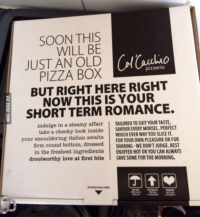 Well done pizza box, well done.. - 9GAG
