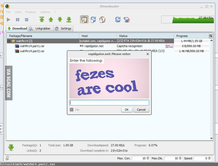 WTF rapidgator captcha - 9GAG