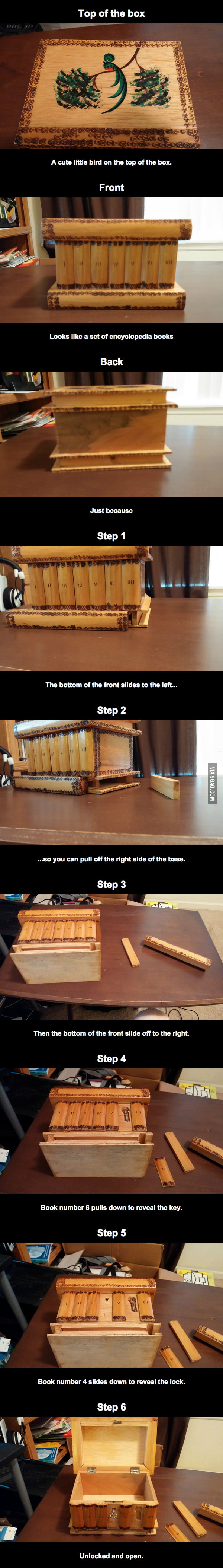 Really neat puzzle box... I would like to find its history - 9GAG