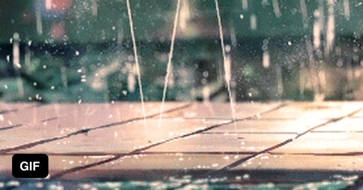 Animated rain, each frame hand drawn - 9GAG