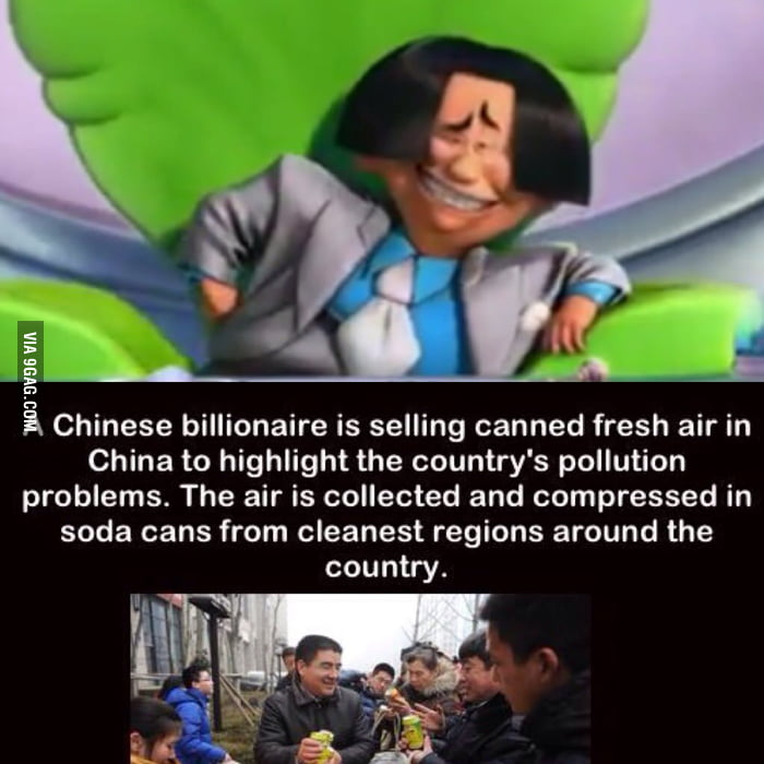 "The more smog in the sky, the more people will buy!" - 9GAG