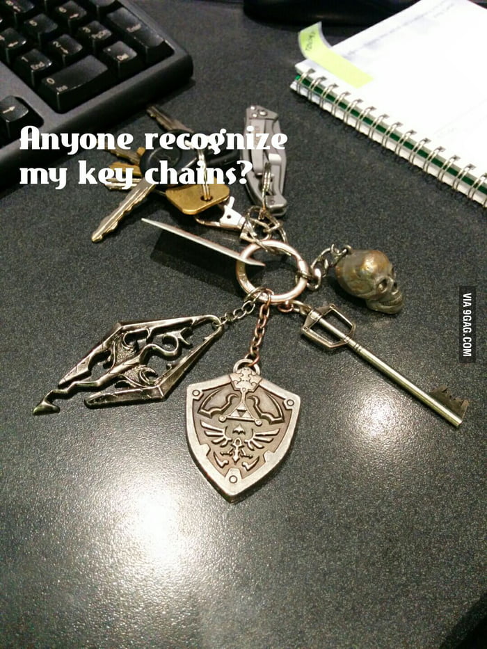 Just thought I'd share my awesome key chains - 9GAG