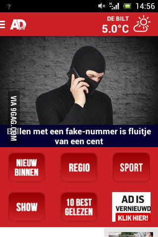 Apperently this is what people who call with fake numbers look like. - 9GAG