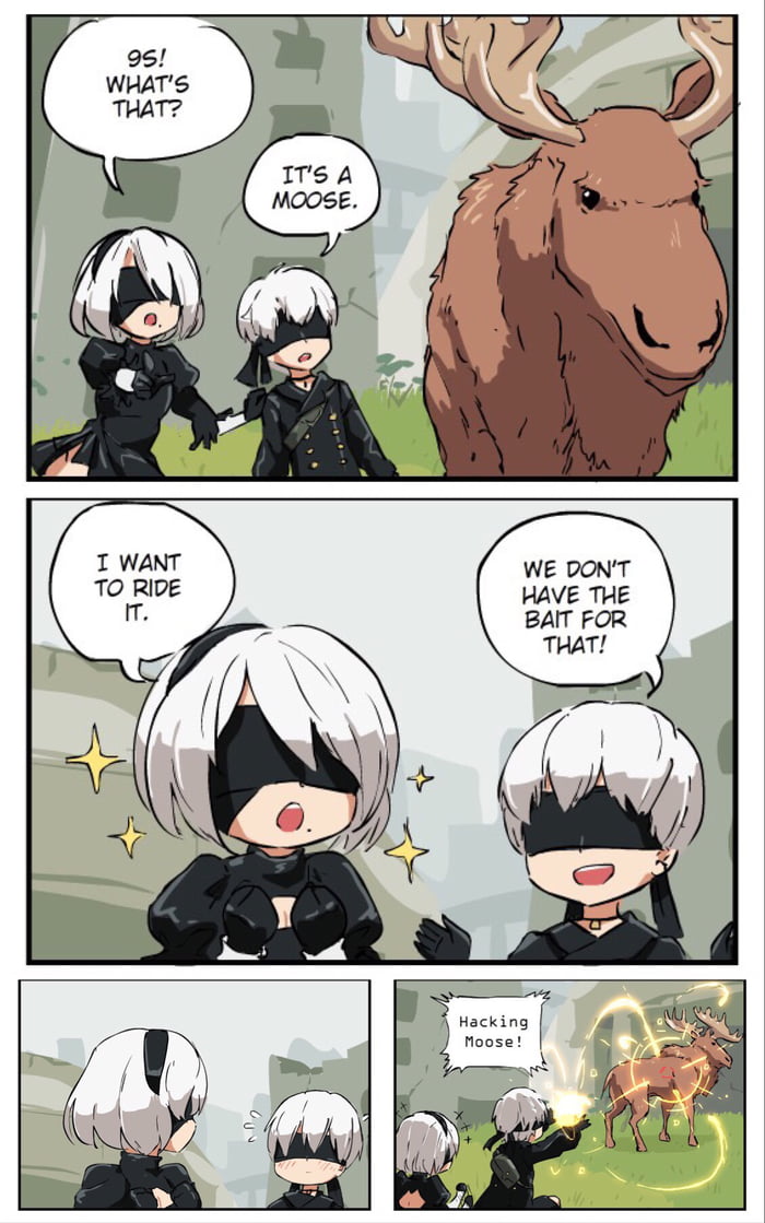 Anything for 2B. - 9GAG