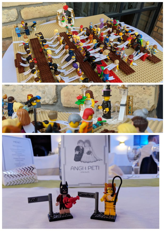 Coolest seating plan I've ever seen. The LEGO figures also doubled as a ...
