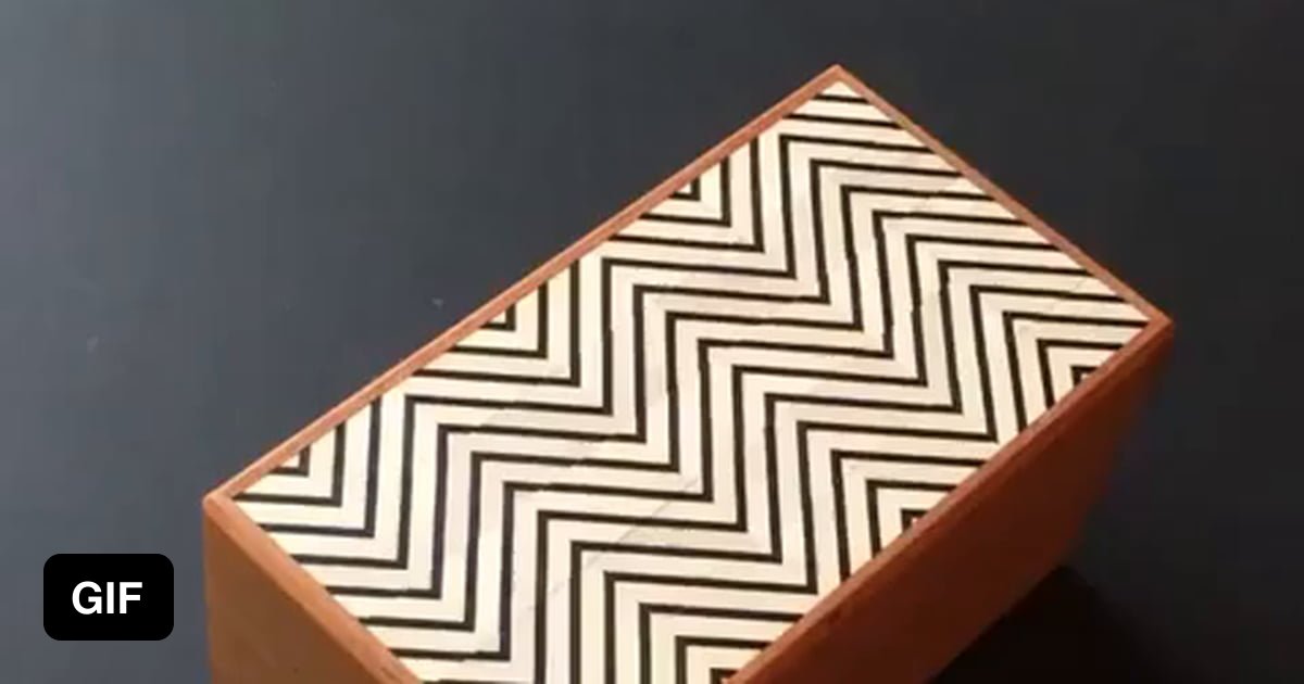 Oddly satisfying box opening mechanism - 9GAG