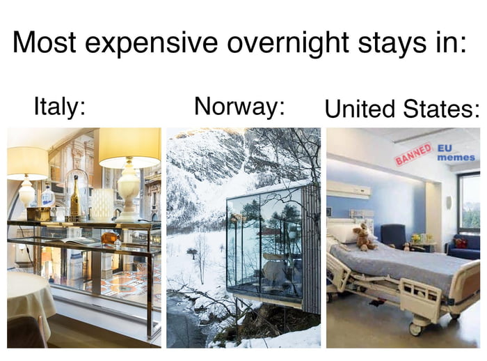 Most expensive overnight stays - 9GAG