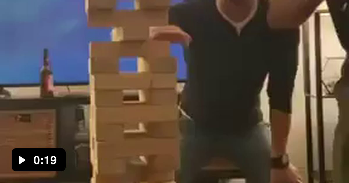 Jenga gone right - 9GAG