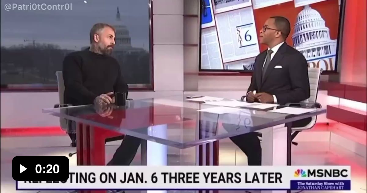 MSNBC "journalist" literally crying on air while talking about Jan 6 ...