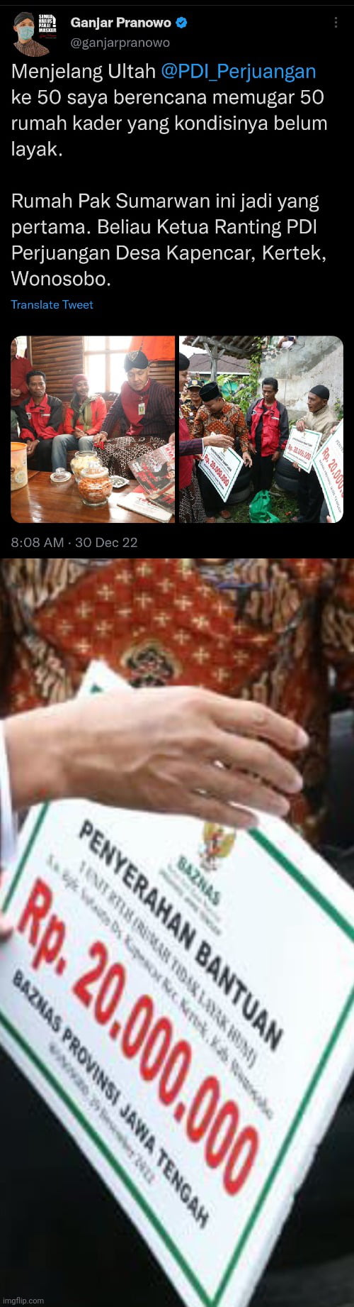 Uang BAZNAS (Zakat dari rakyat, kadang dipotong langsung dari gaji ...