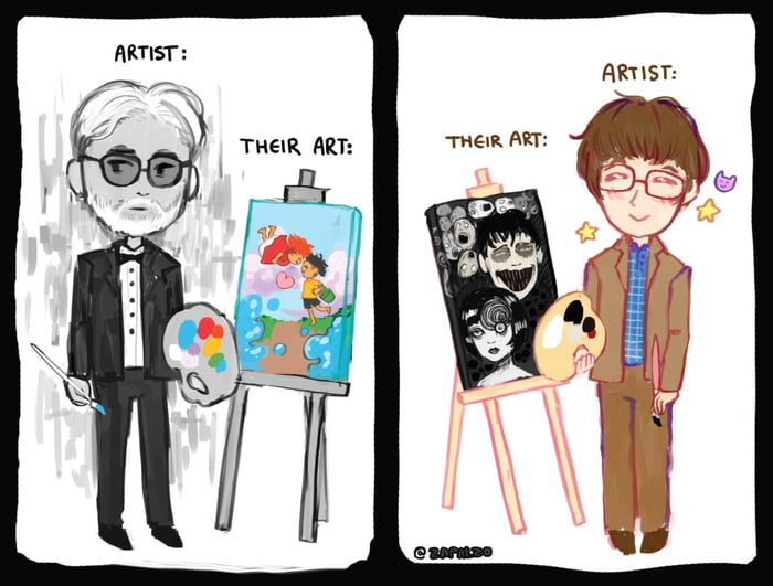 Artist vs. their art - 9GAG