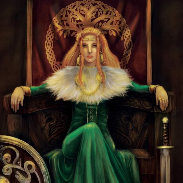 Frøya/Freya on her throne in Folkvang. Give Blot to her so you may find ...