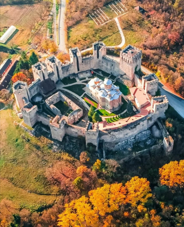 A heavily fortified Serbian monastery built 1407. During the Ottoman ...