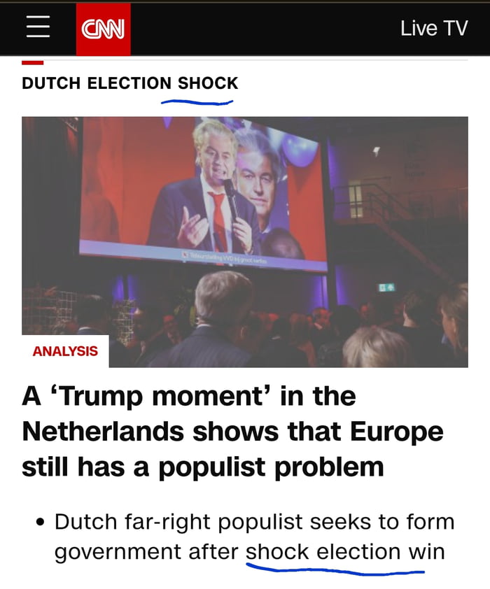 Democratic election results are "shocking" apparently - 9GAG