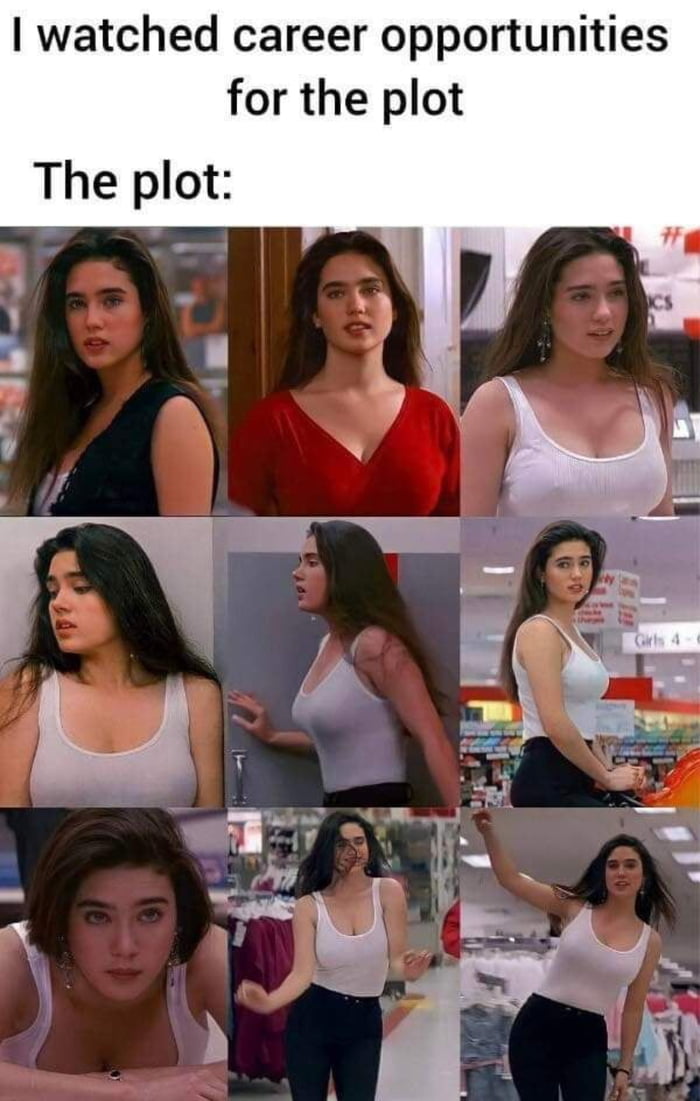 Which movies did you watch for the "plot"? - 9GAG