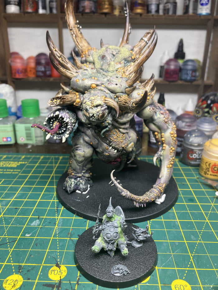 WIP pro-sculpted Epidemius, the maggot King. - 9GAG