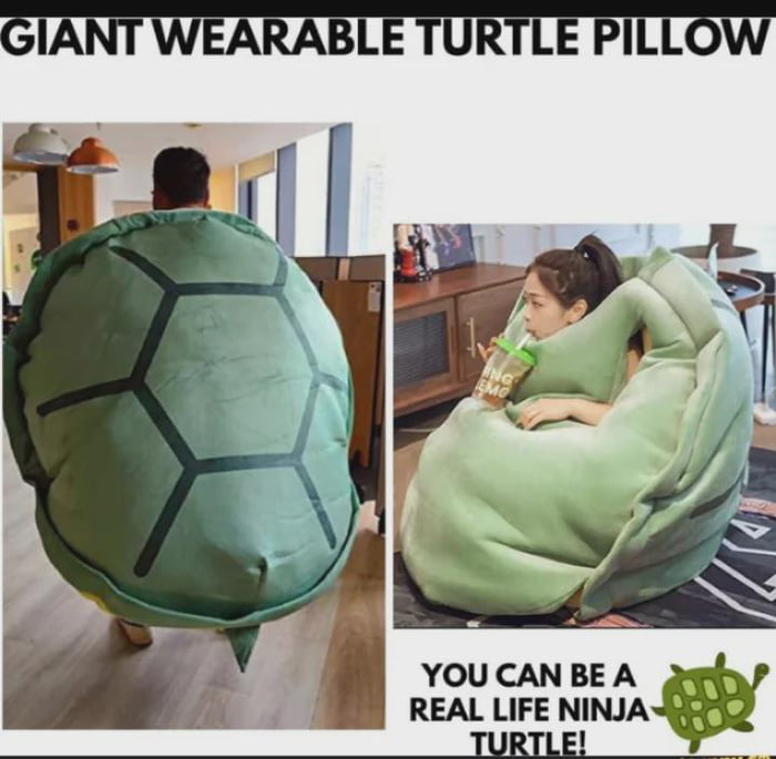 Giant wearable turtle pillow - 9GAG