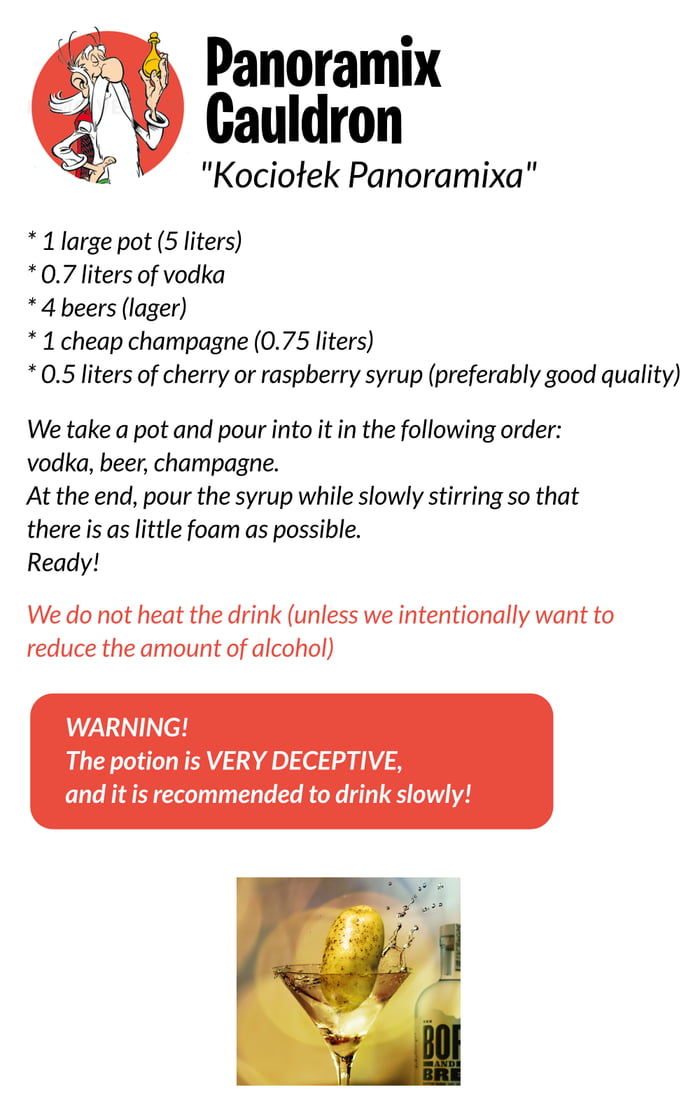 Panoramix Cauldron Recipe - 9GAG