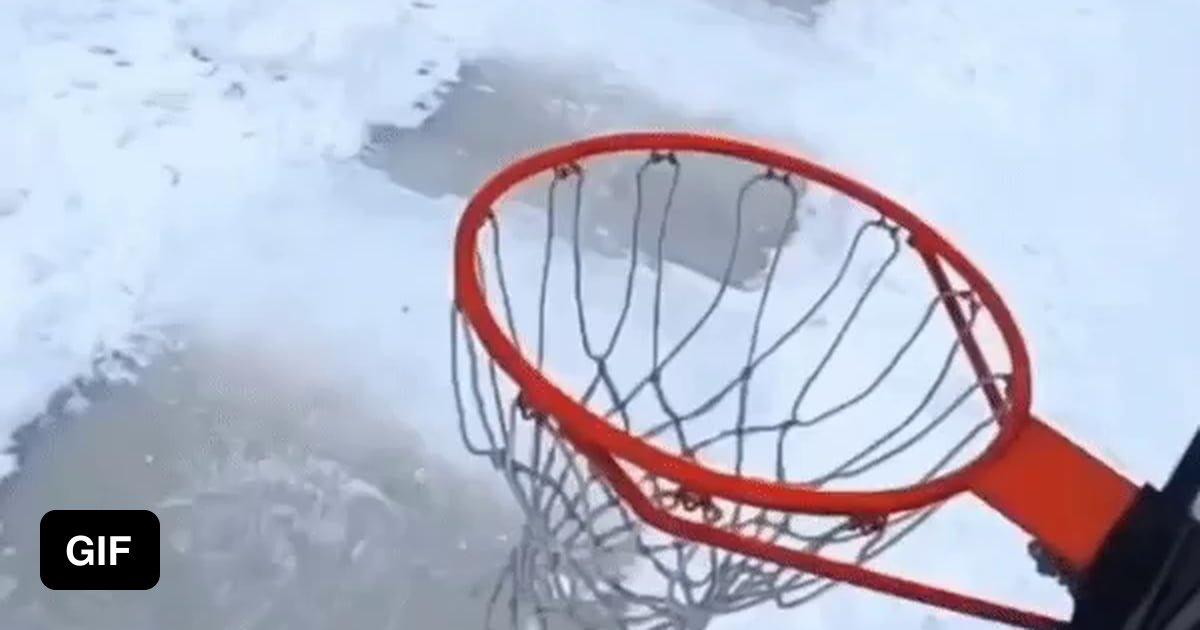 Dunk while Ice Skating - 9GAG