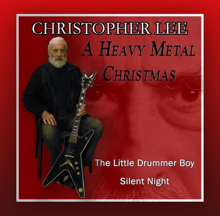 Annual reminder that there is heavy metal Christopher Lee X-mas music - 9GAG