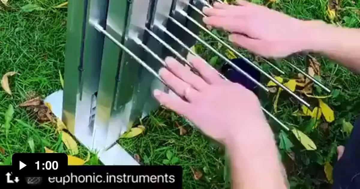 This Euphoria Array instrument makes soothing sounds sensing the ...
