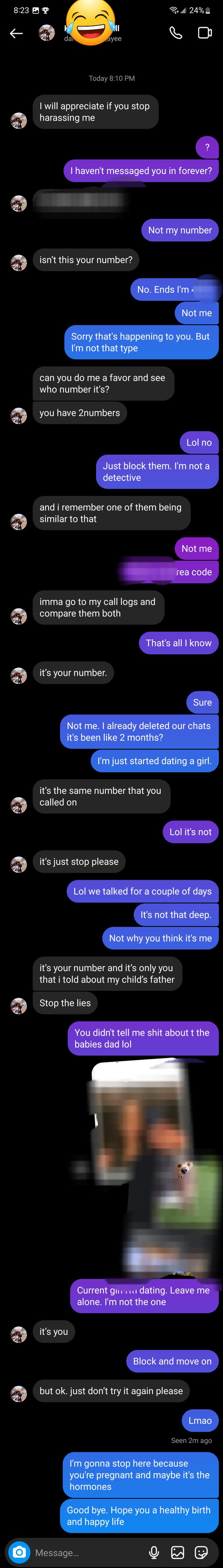 Random ig message from this girl. We talked for 2 days like a month ago ...