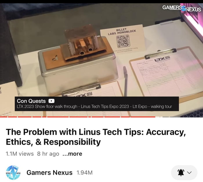 Wow… just wow. LTT are the worst kind of trash. - 9GAG