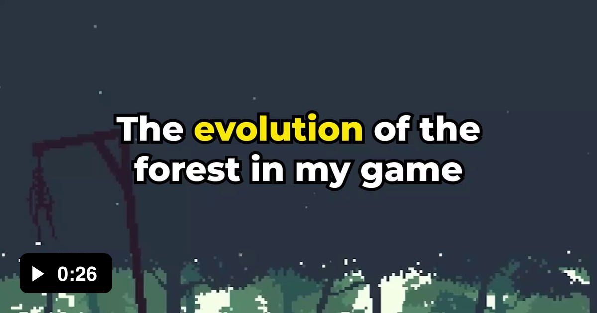 The evolution of the forest in my indie game, 'Return' - 9GAG