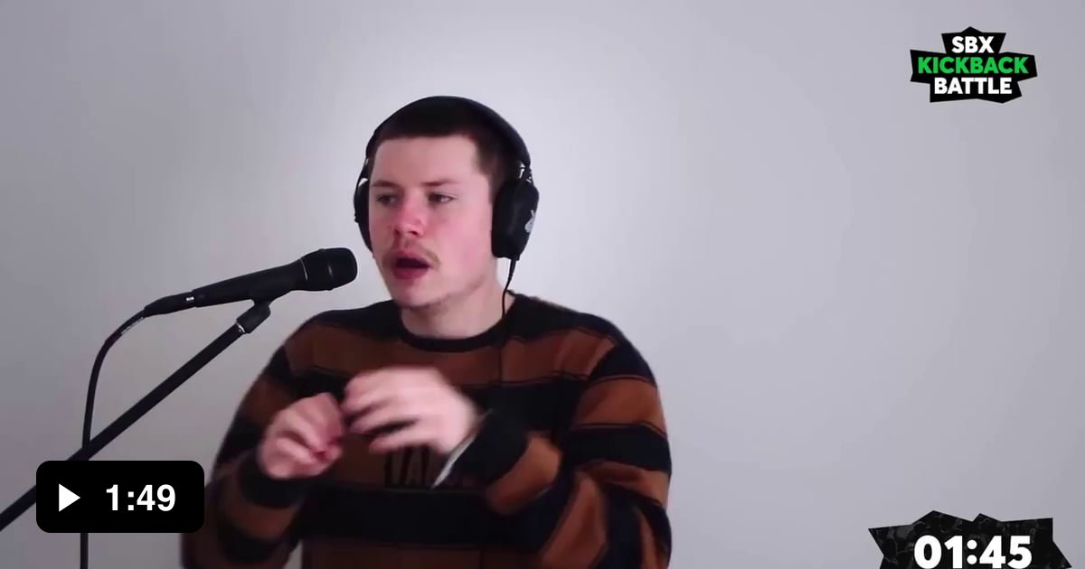 Beatboxer Dlow with his insane skills during the Finals of a beatbox ...