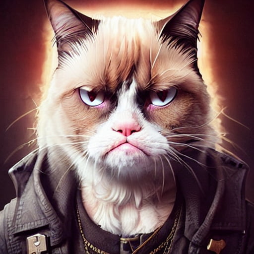 Grumpy Cat Reborn, made with AI.. - 9GAG