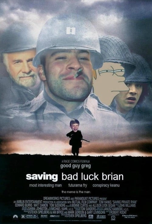 Saving Bad Luck Brian - 9GAG