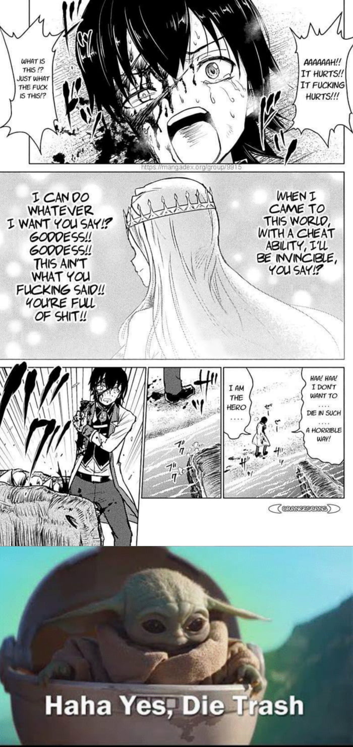 When the isekai Japanese character with harem gets a reality check - 9GAG