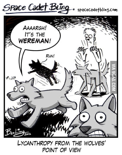 Is there such a thing as a wereperson? A wolf, at full moon, turns into ...