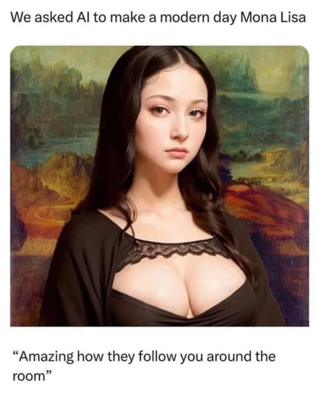 AI Mona Lisa - 9GAG