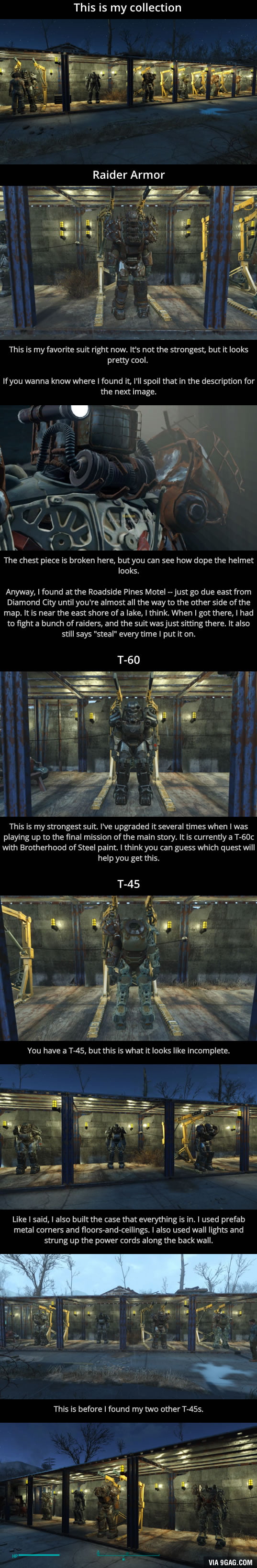 This guy's power armor collection is impressive - 9GAG