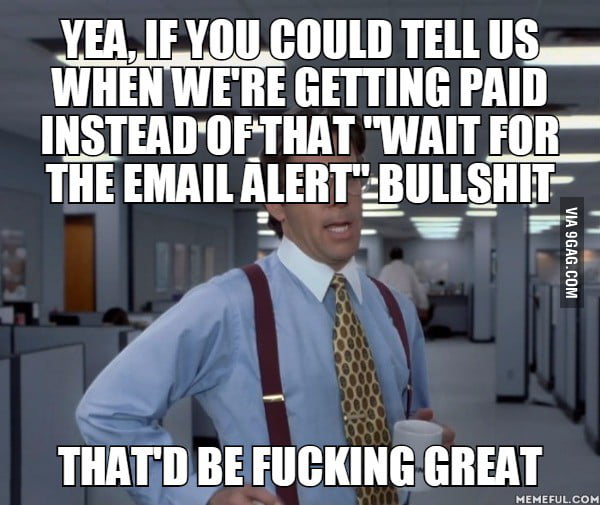 The new payroll lady is a being cute. - 9GAG