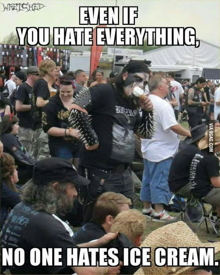 Even satan himself enjoys ice cream - 9GAG