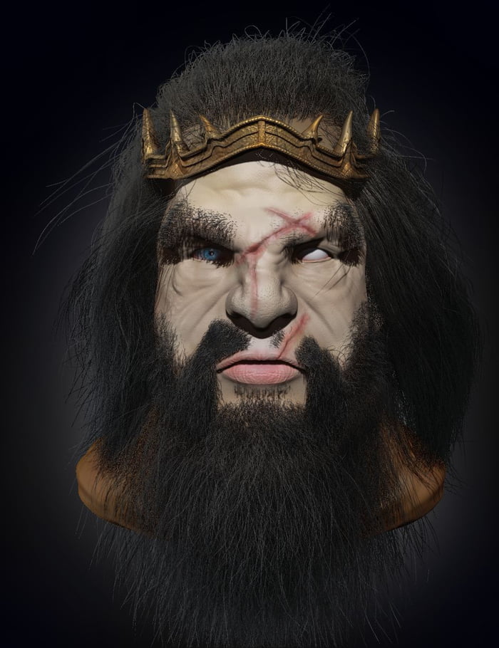 I did my D&D character as a 3D sculpture. This is Nudir the ...