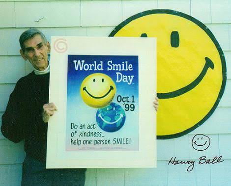 Harvey Ball the person who invented smiley face - 9GAG