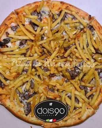 So I'm curious. This is kind of normal in Brazil, pizza with stake and ...